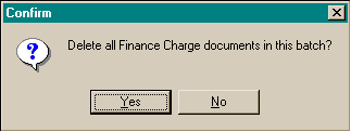 Customer Finance Charges